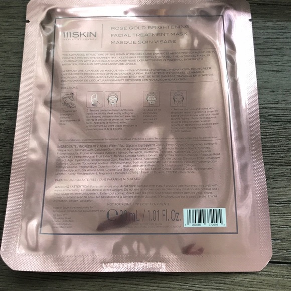 111SKIN | Skincare | 11skin 24 K Rose Gold Brightening Face Mask | Poshmark